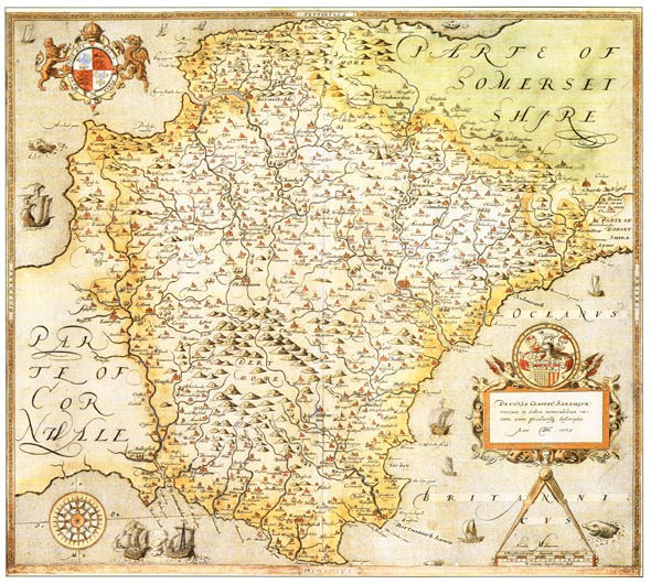 16th century map of Devon - Medievalists.net 16th century map of Devon - Medievalists.net