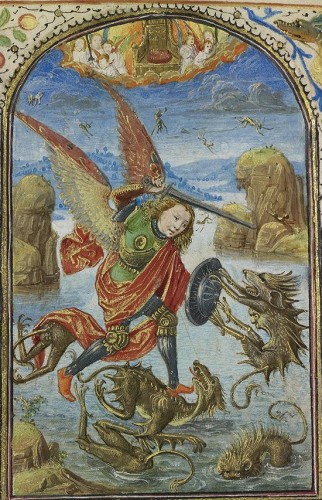 st michael - image from Getty Museum - Medievalists.net