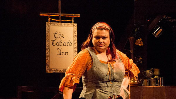 Rosalind Blessed as the storytelling innkeeper, Rosie Bailey at the ...