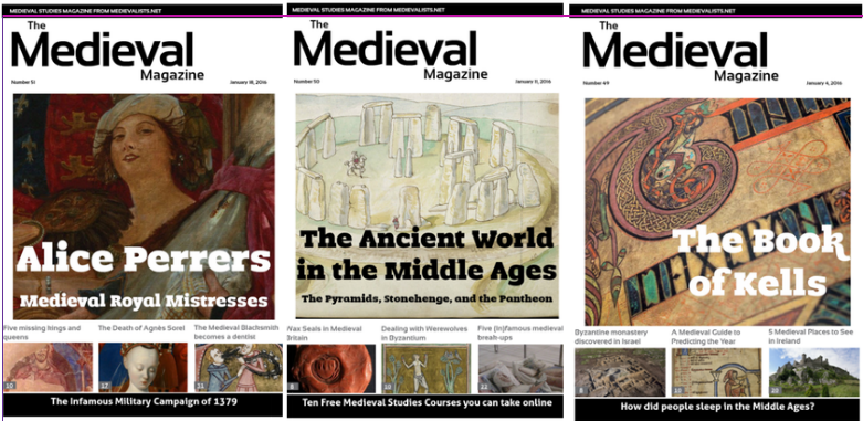 subscribe to the medieval magazine - Medievalists.net