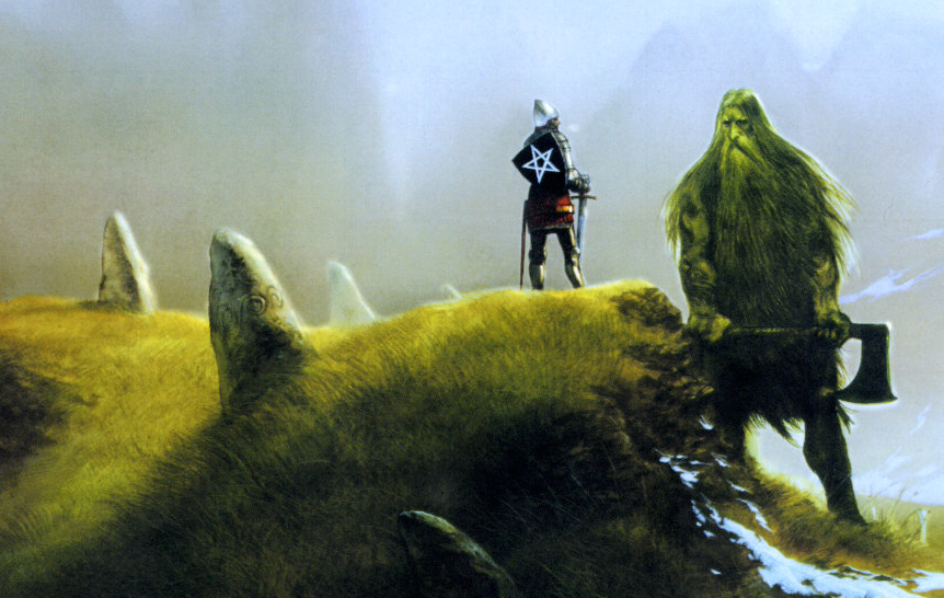Gawain and the Green Knight by John Howe. - Medievalists.net