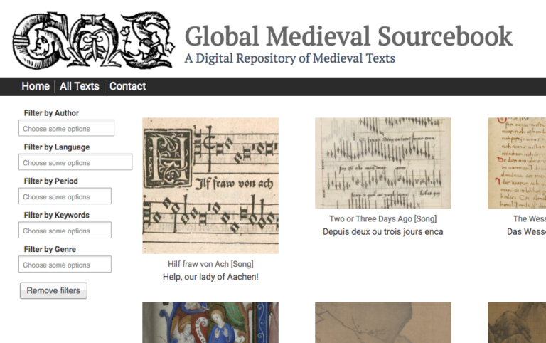 Global Medieval Sourcebook launched - Medievalists.net