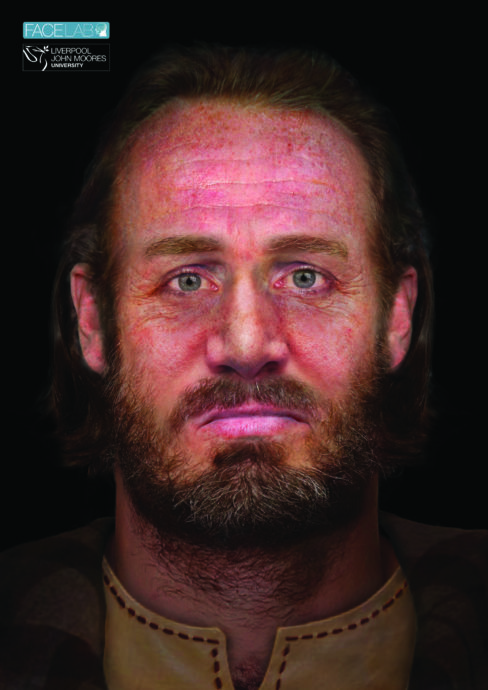 IMAGE ONE - Facial reconstruction of a man - Medievalists.net
