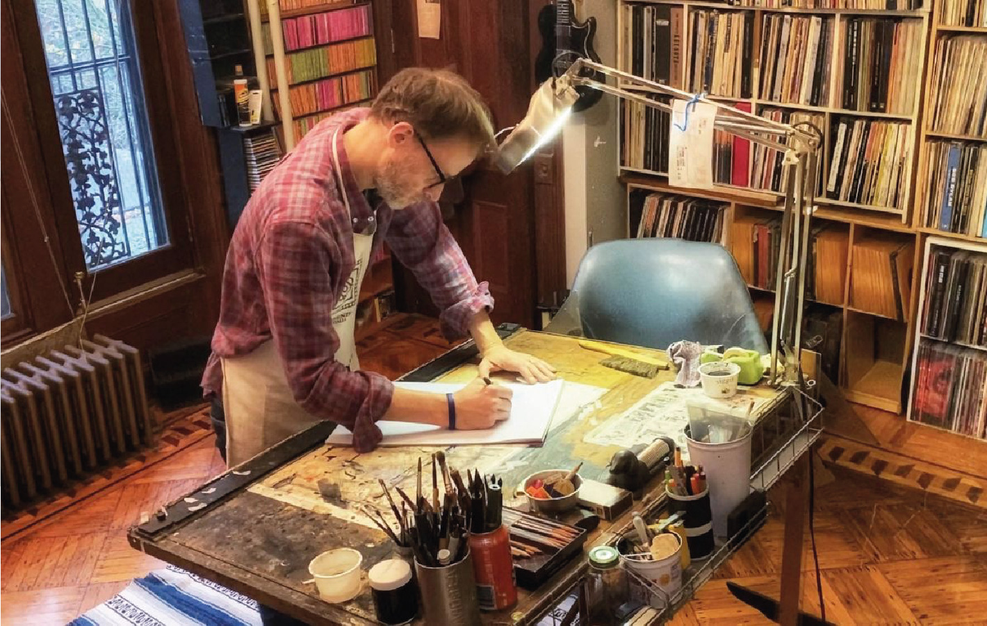 George Cochrane in his studio - Medievalists.net