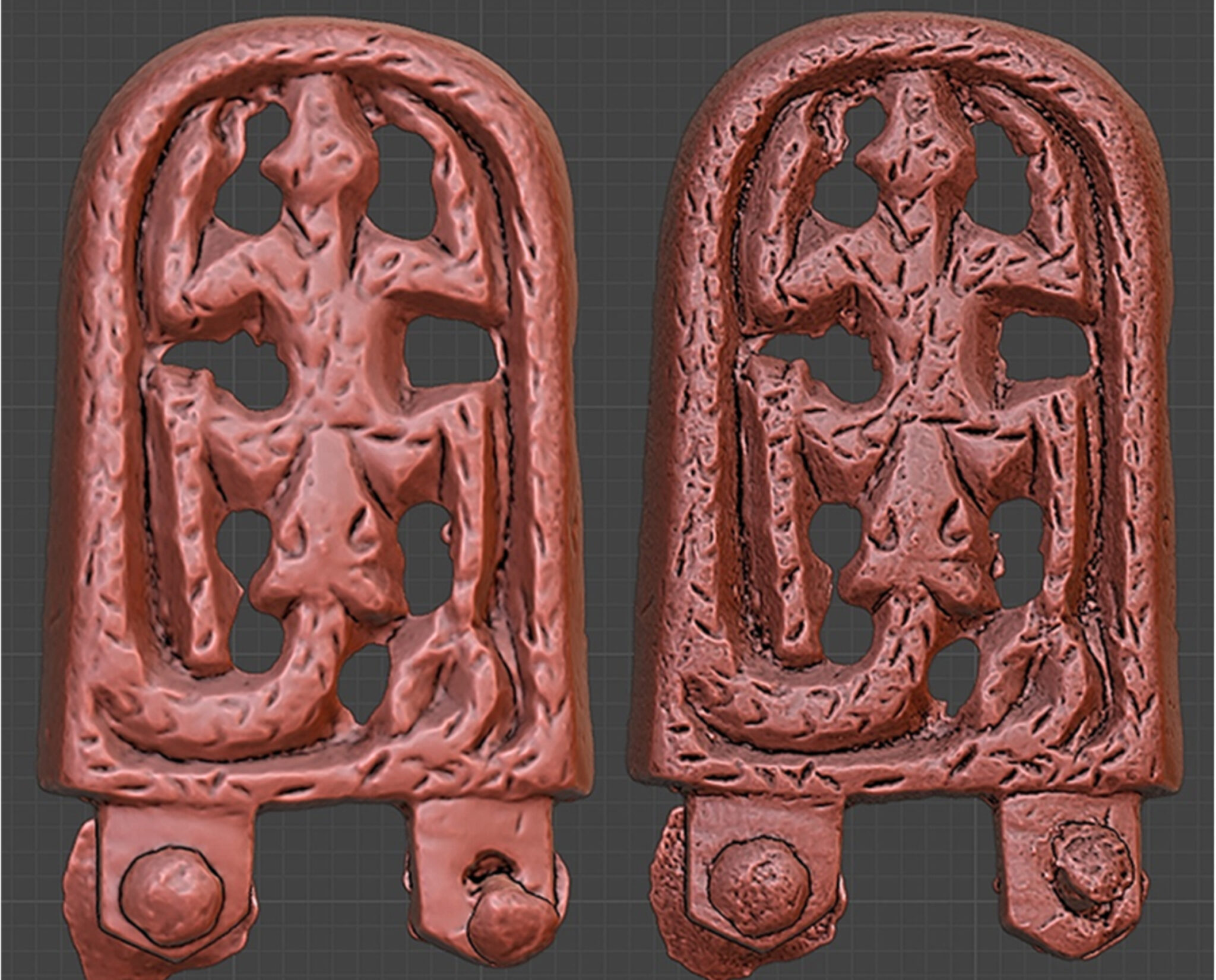 Four 'snake-eating-frog' medieval buckles discovered - Medievalists.net
