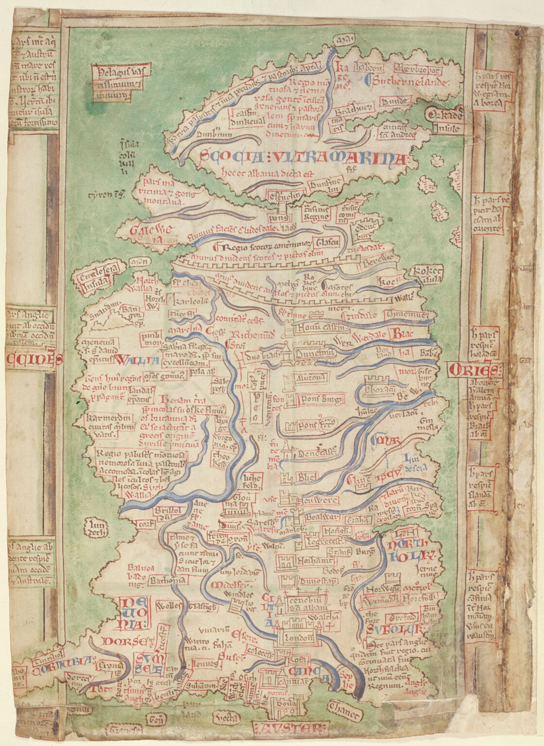 matthew-paris-map-of-britain - Medievalists.net